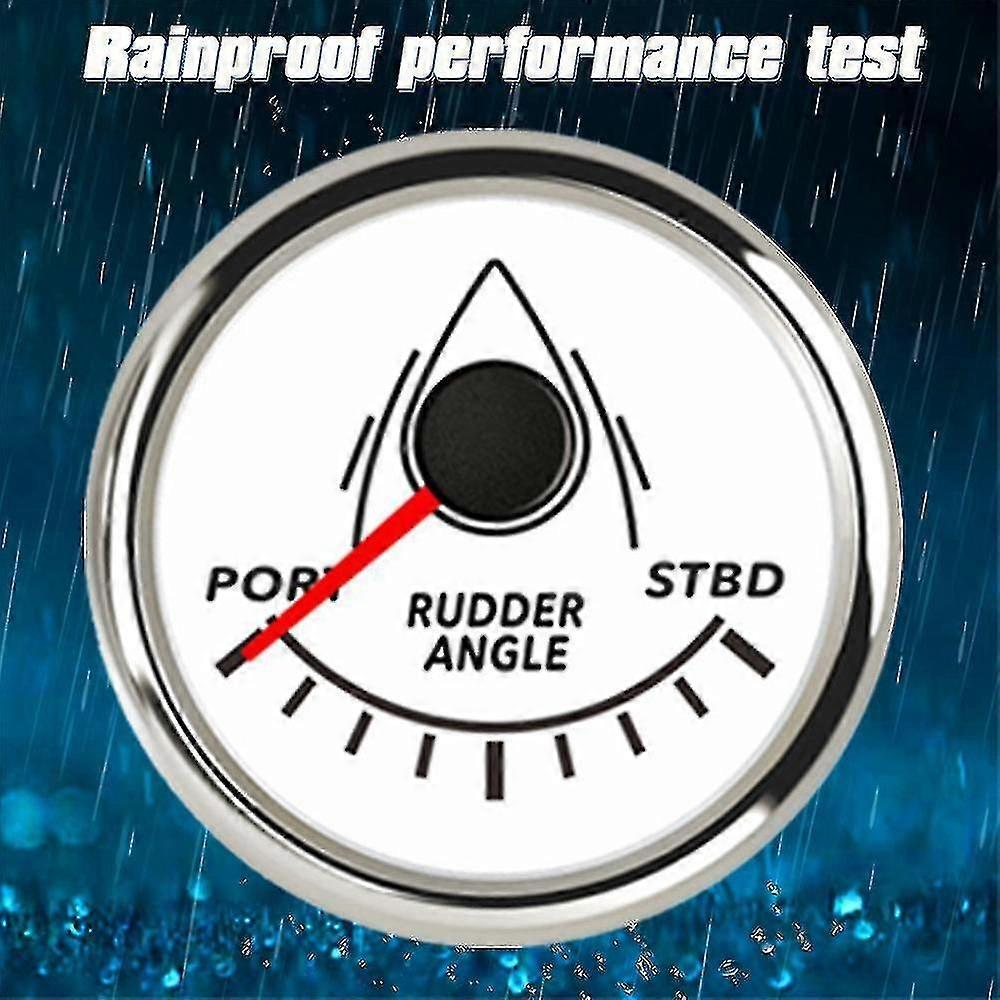52mm Marine Rudder Position Indicator Waterproof Red Backlight With 0 ...