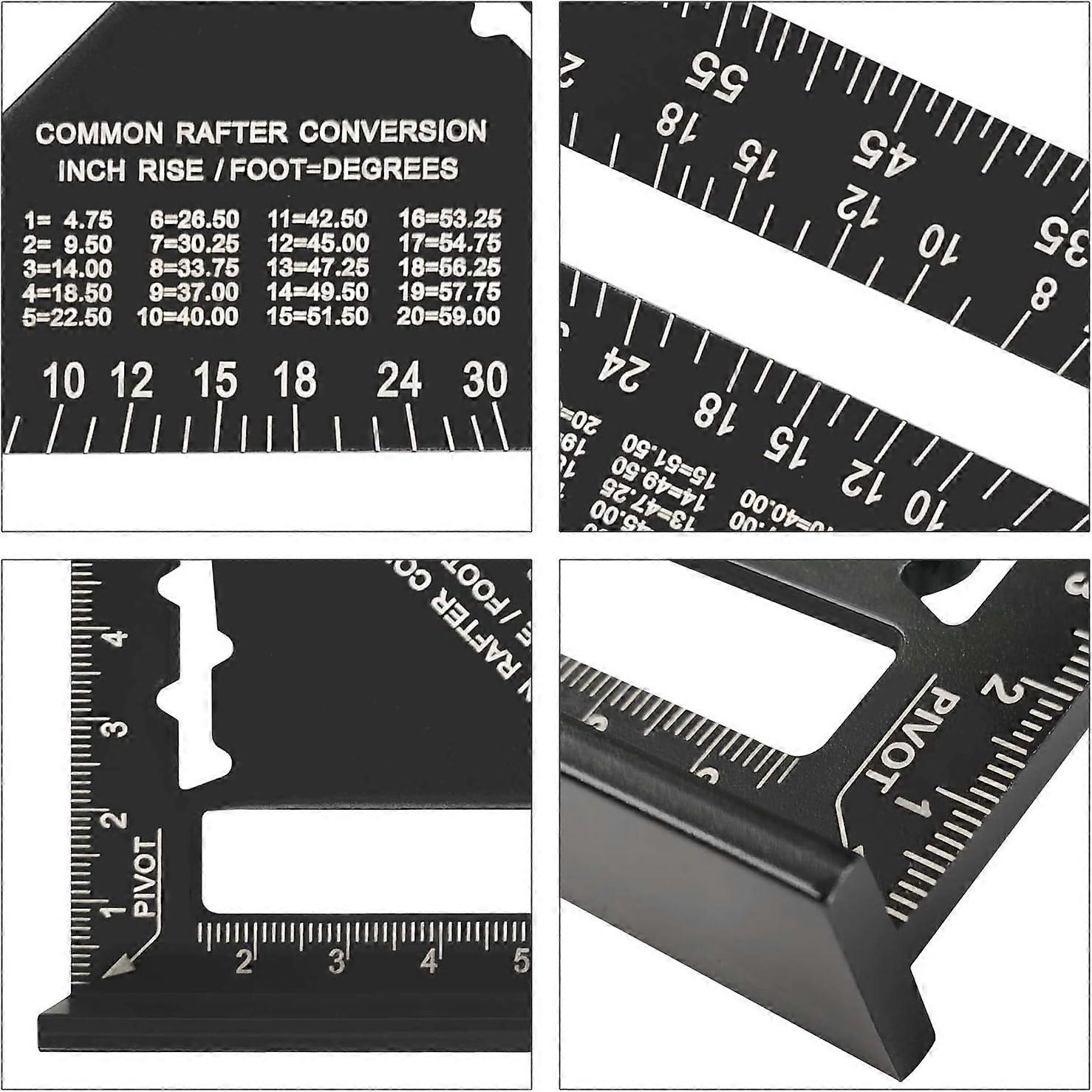 Carpenter's Triangle Square 7 Inch Metric, Aluminum Alloy Measuring ...