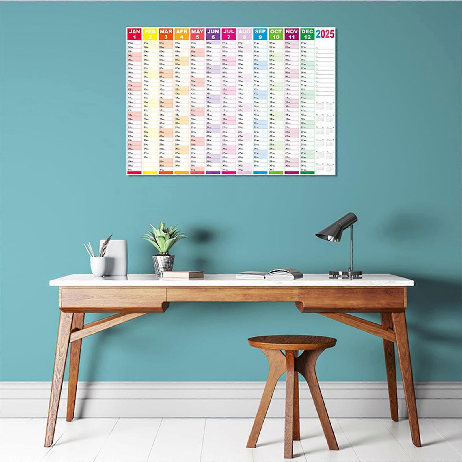 Calendrier annuel 2025 Planificateur mural 2025 Planificateur annuel de ...