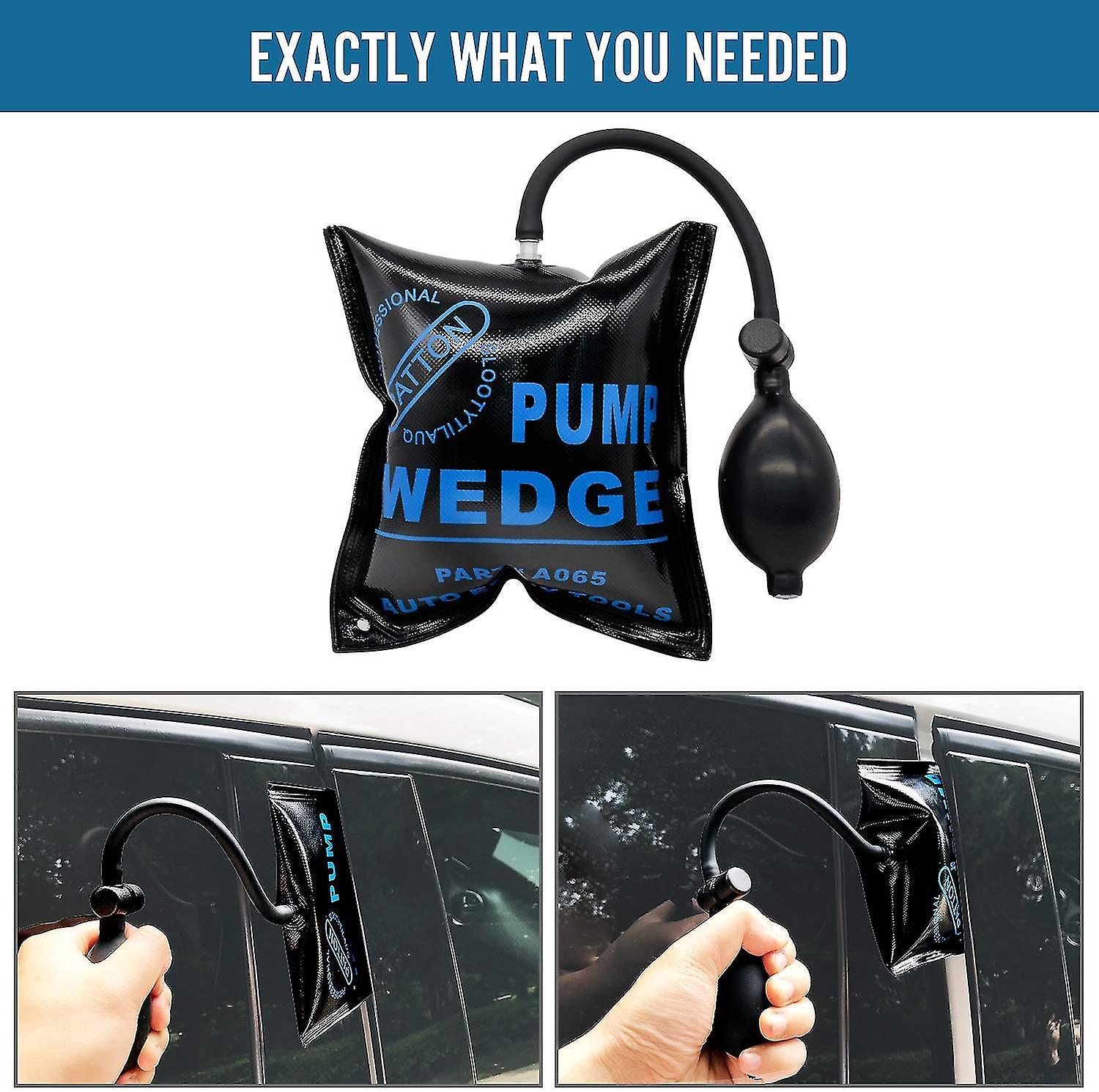 Car Air Wedge Pump Kit Door Airbag 2 Pcs Air Wedge Bag Leveling Kit And ...
