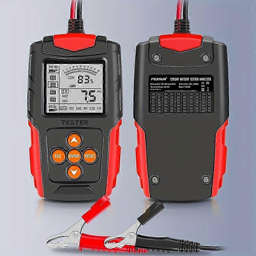 Battery Tester for Cars, Motorcycles, Trucks, SUVs, and Boats - 12V 24V ...