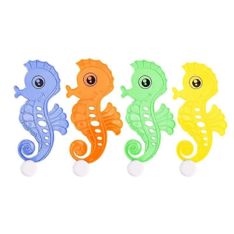 4PCS Sea Horses Diving Swimming Pool Toys Children Summer Water Toys ...