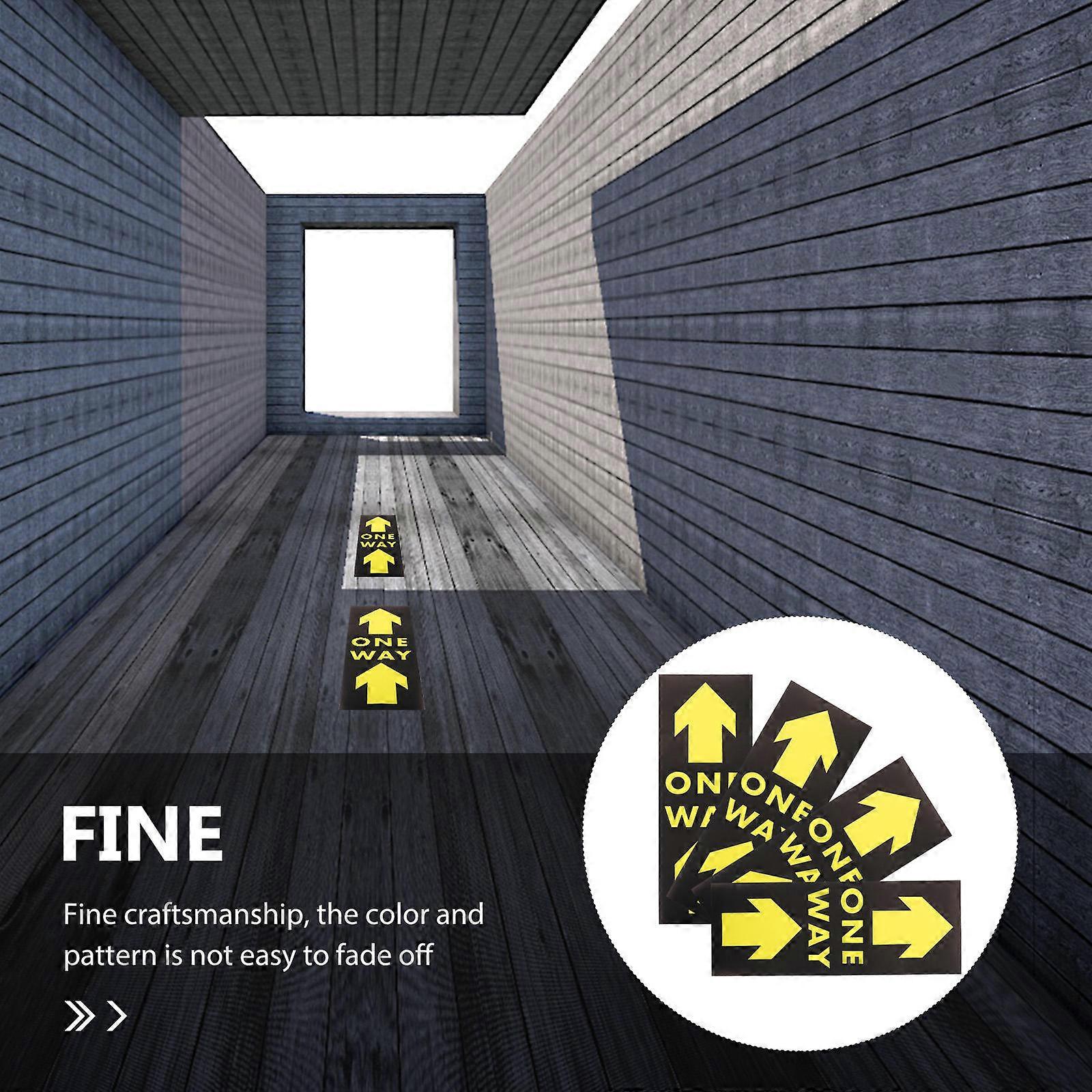 Directional Arrow Sticker Safety Distance Sticker for One Way Floor ...