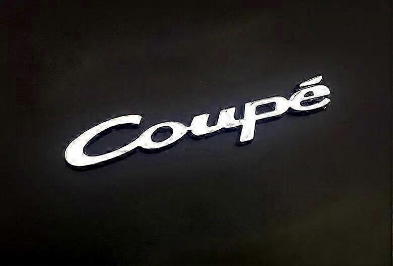 2025 Coupe Emblem Badge Car Sticker Lettering Sticker Car Coupe Silver ...