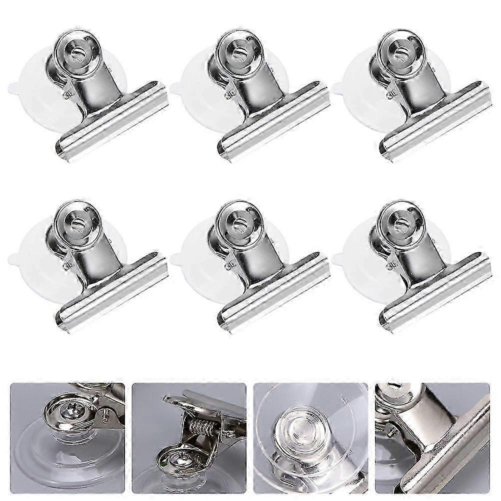 6pcs Suction Cup Clips Round Suction Cup Clamps for Hanging Home ...