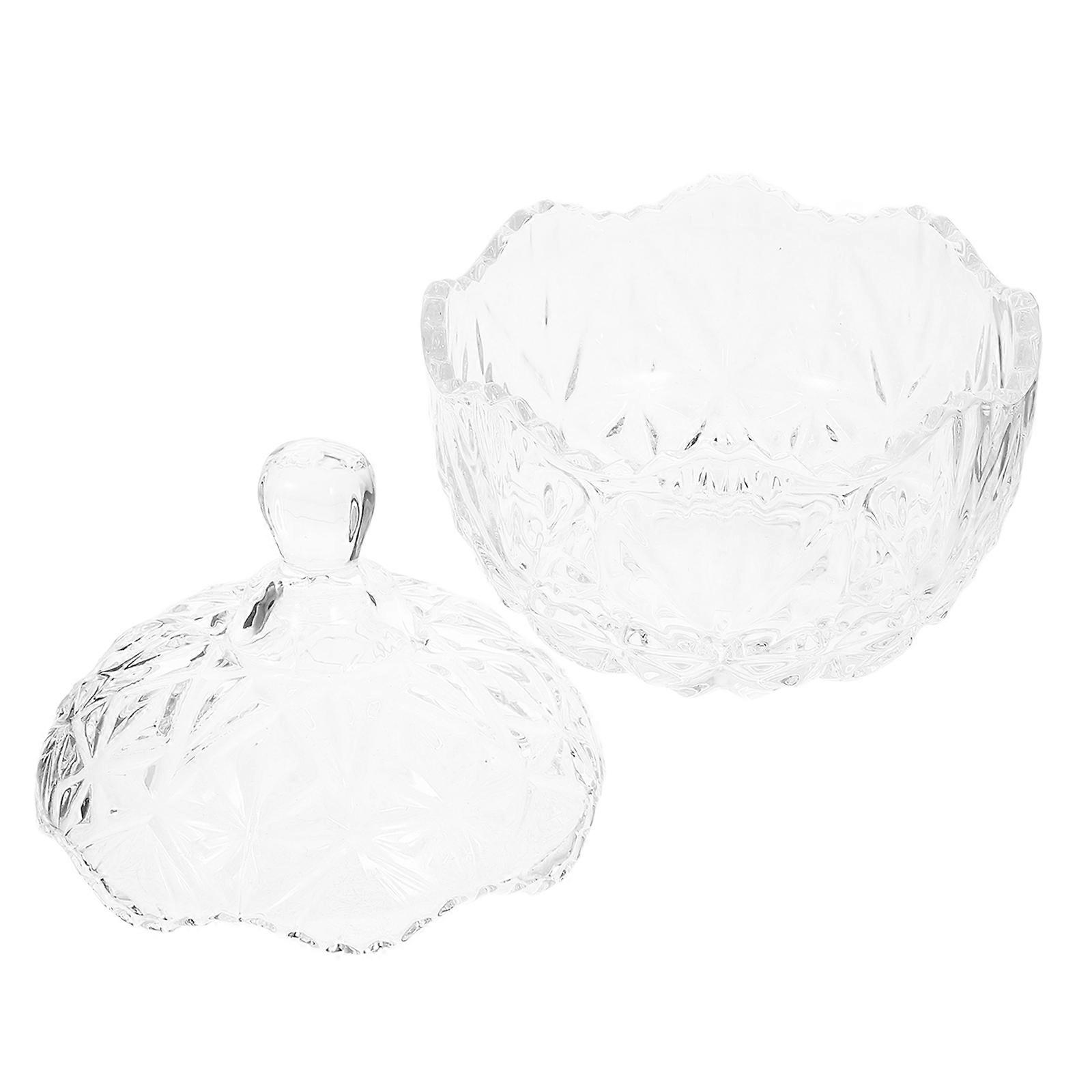 Elegant Five-Leaf Clover Shape Glass Jewelry Box Container For Women ...