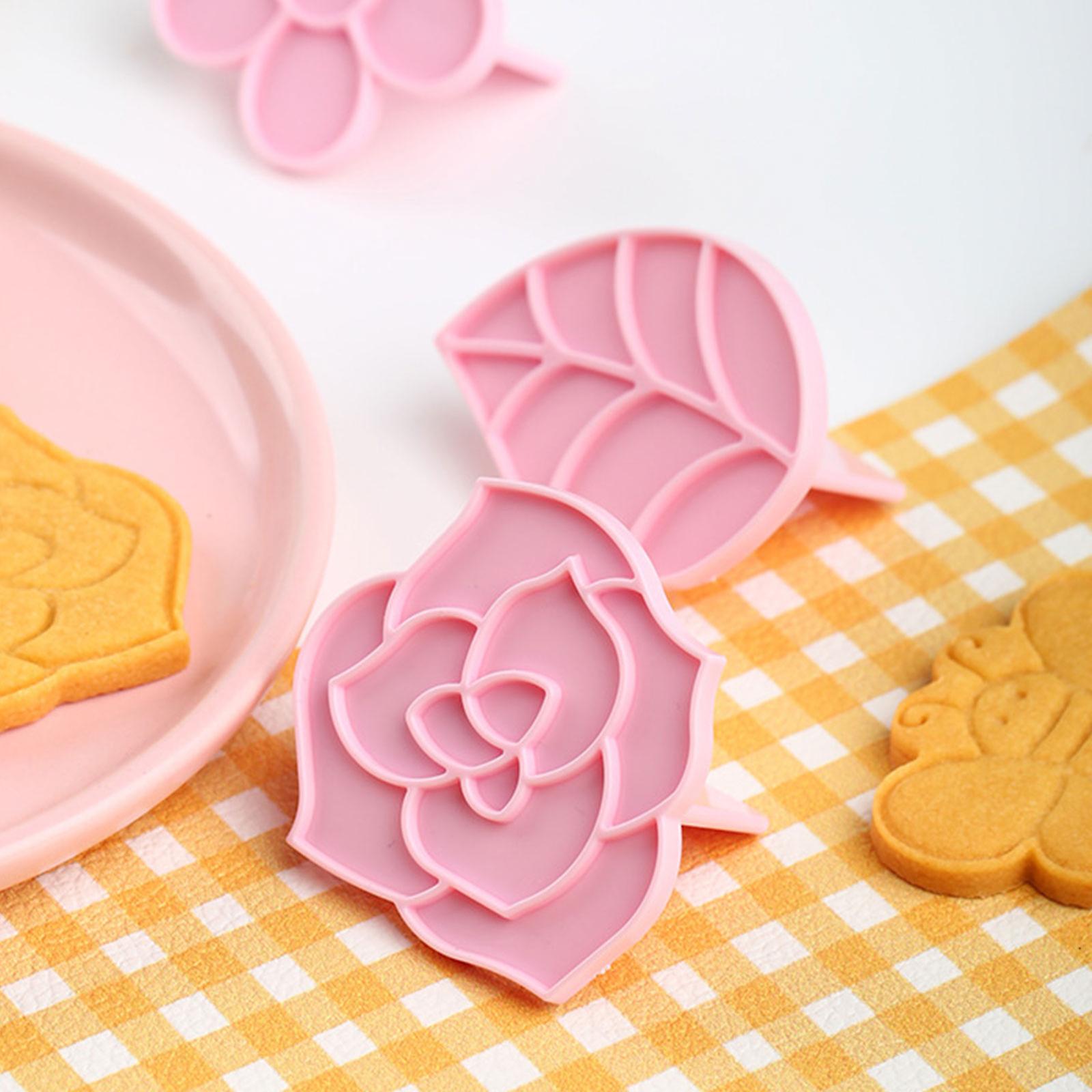 Cute Cartoon Silicone Molds Flower Bee Leaves Molds Candy Molds Icing ...