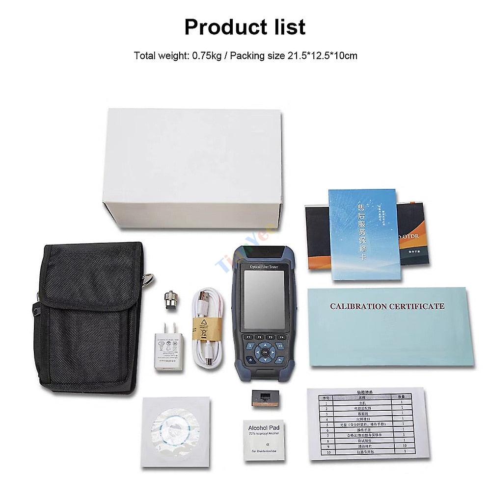 Optisk Fiber Tester Mini Otdr Optisk Tid Domæne Reflektometer ...