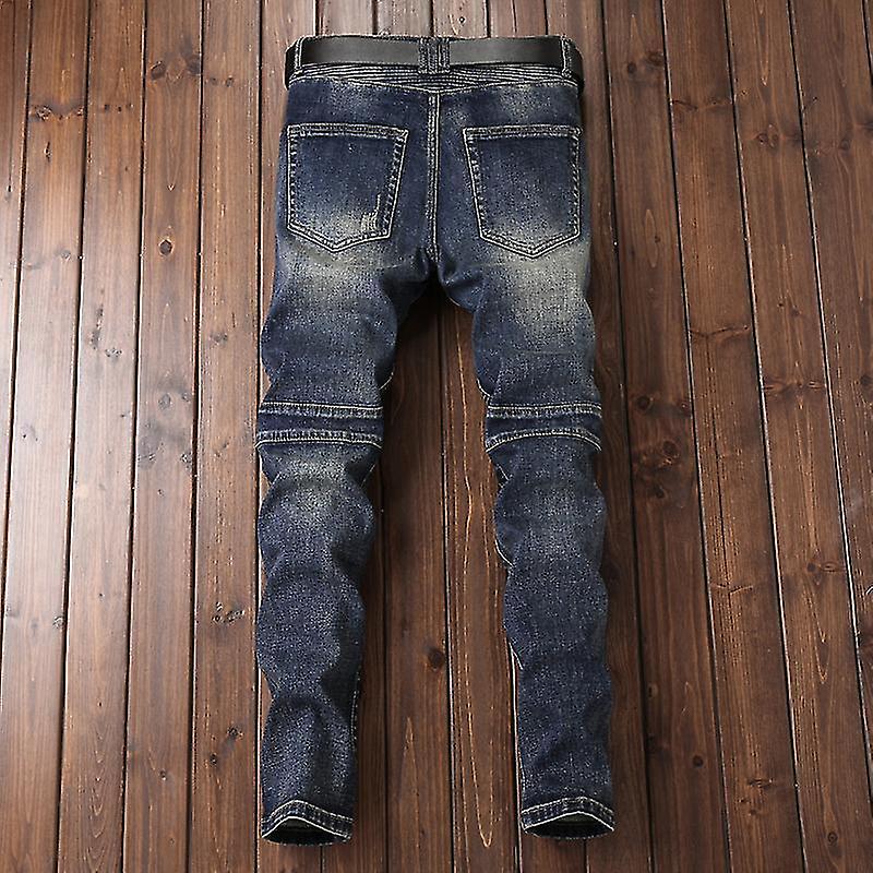 Skinny Jeans Men Denim Locomotive Jean Homme Ripped Spijkerbroeke ...