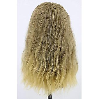 Fat Thor Wig With Beard Mens Long Curly Ash Blonde Wig Halloween ...