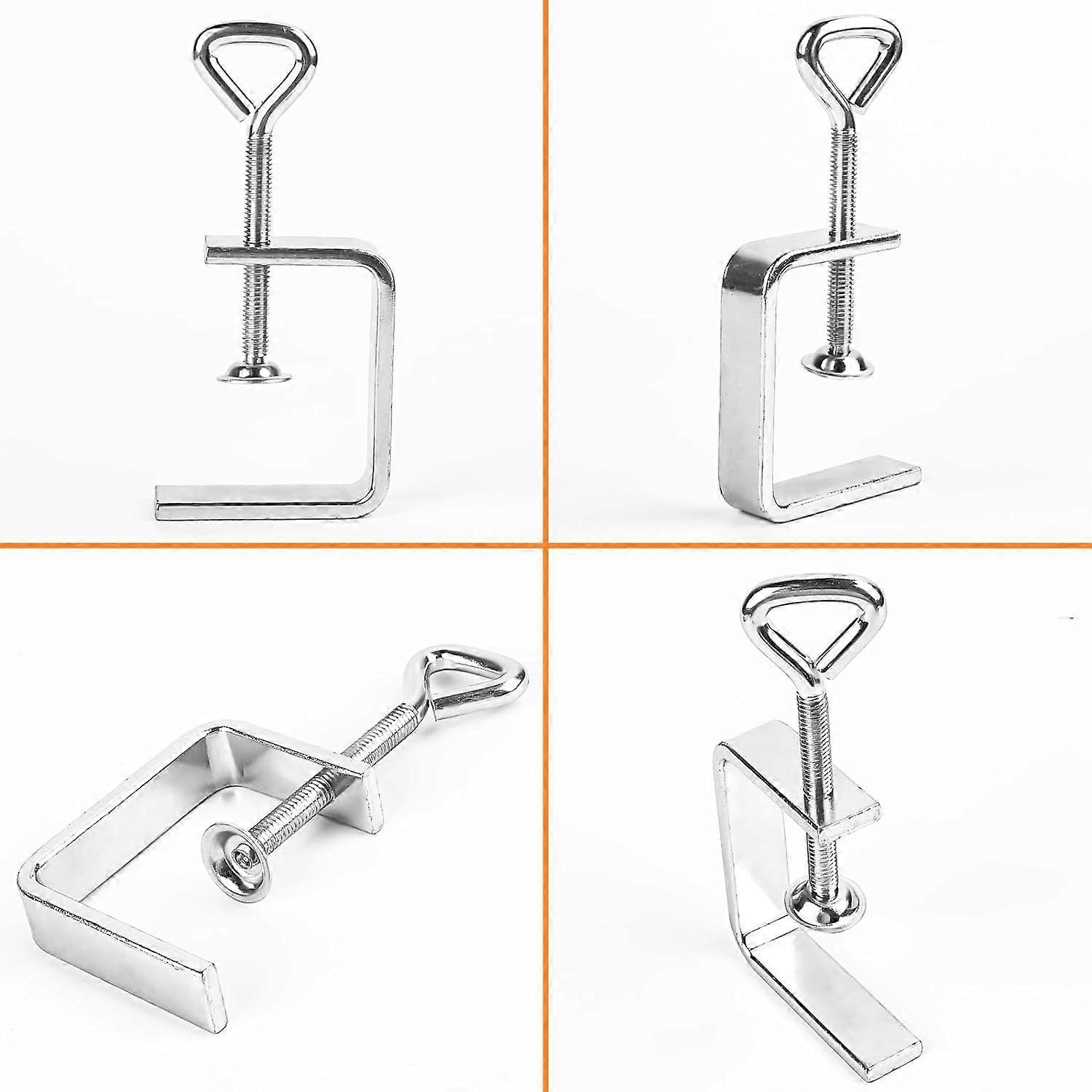 C Clamp 2 Pieces C-Clamp Stainless Steel C Clamp Screw Clamp Carrier ...