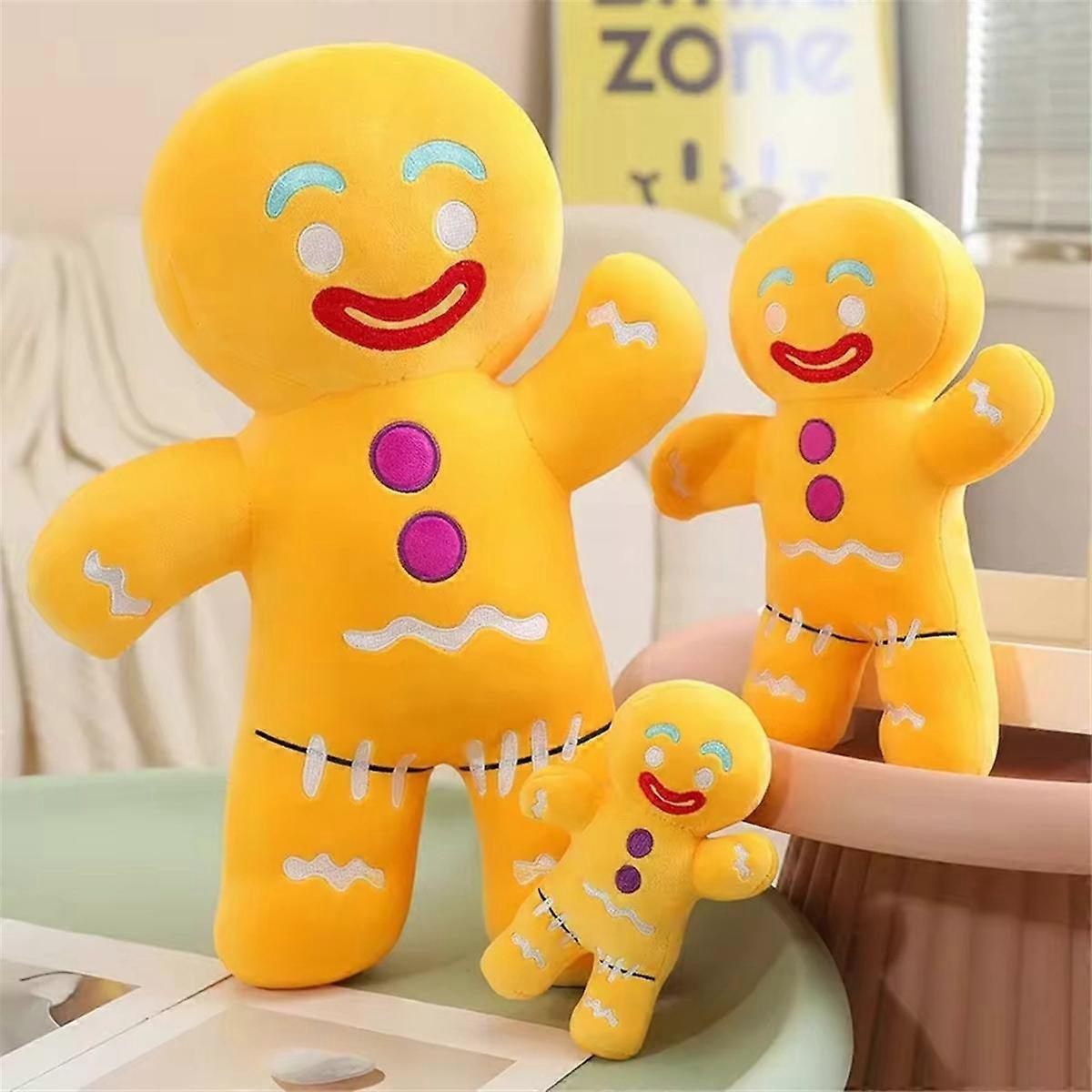 Kawaii Gingerbread Man Plush Doll Sofa Decoration Cute Cookie Man ...