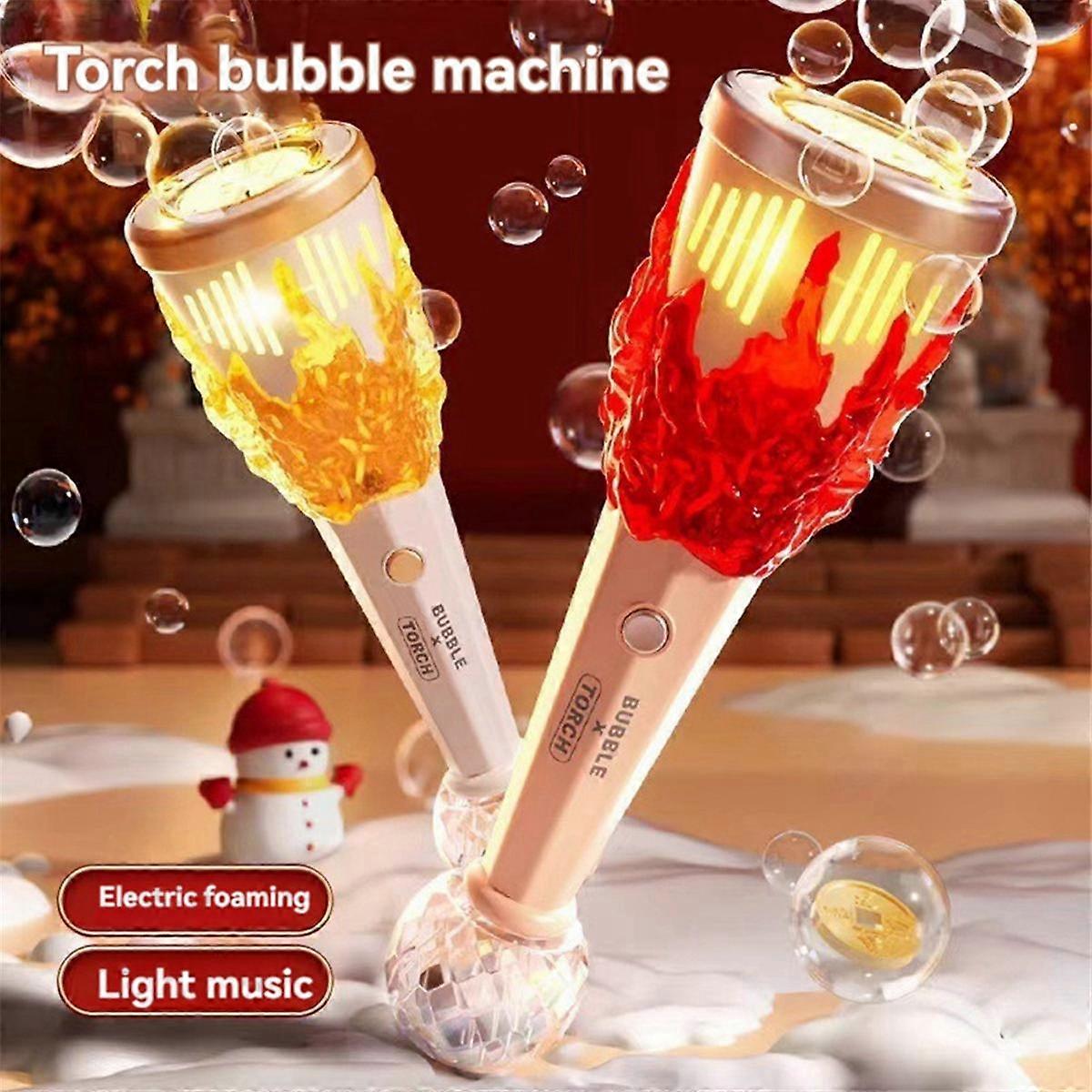 Torch Bubble Machine, Torch Prop Bubble Machine with Light, Summer ...