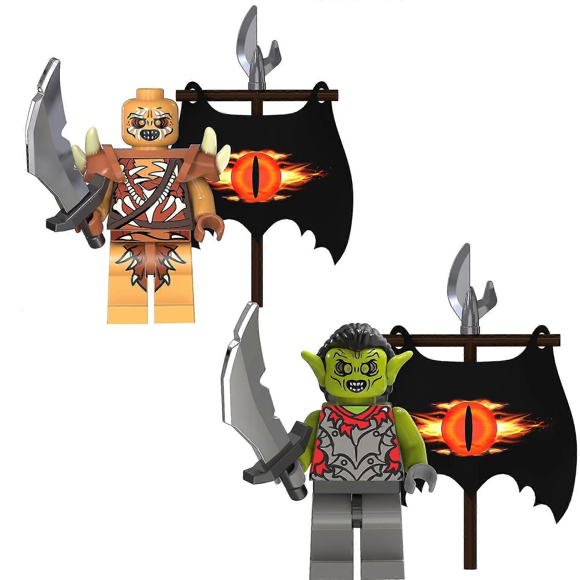 10 Pcs The Lord of the Rings Medieval Minifigures Toy Sets 1.77 inch ...