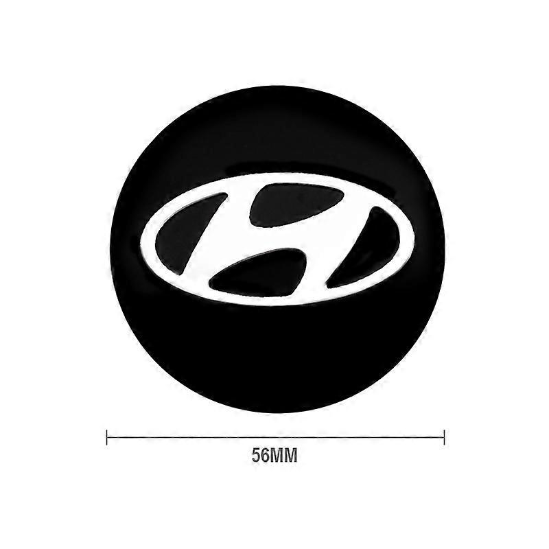 4pcs Car Accessories Car Wheel Hub Center Cap Stickers Emblem Decals ...