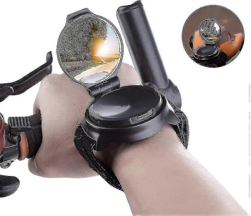 Bike Mirror Bracelet Bike Mirror Rear View Mirror 360 Degree Rotating