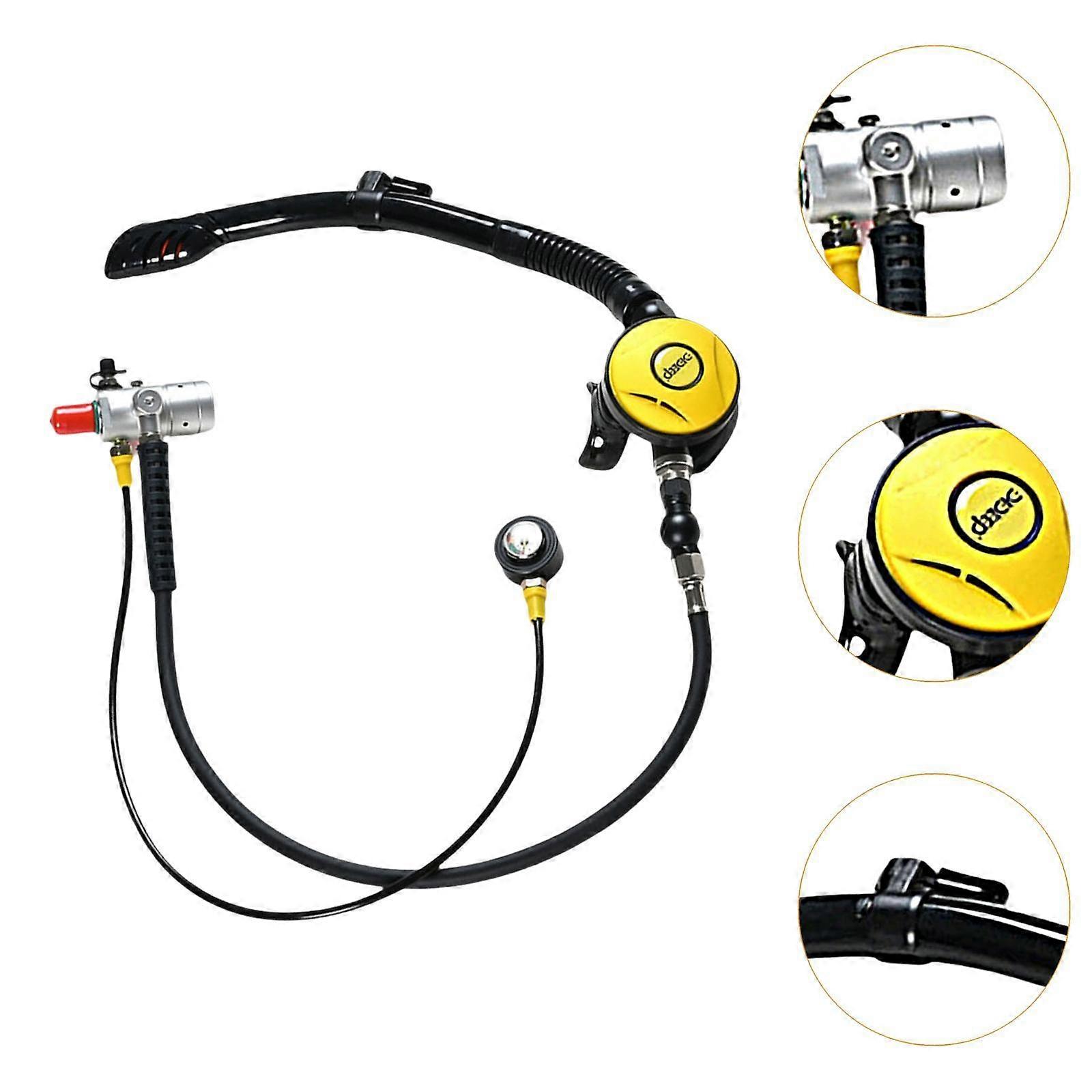 Dive Regulator Set 2L with Tube Quick Disconnect Hoses Parts Equipment ...