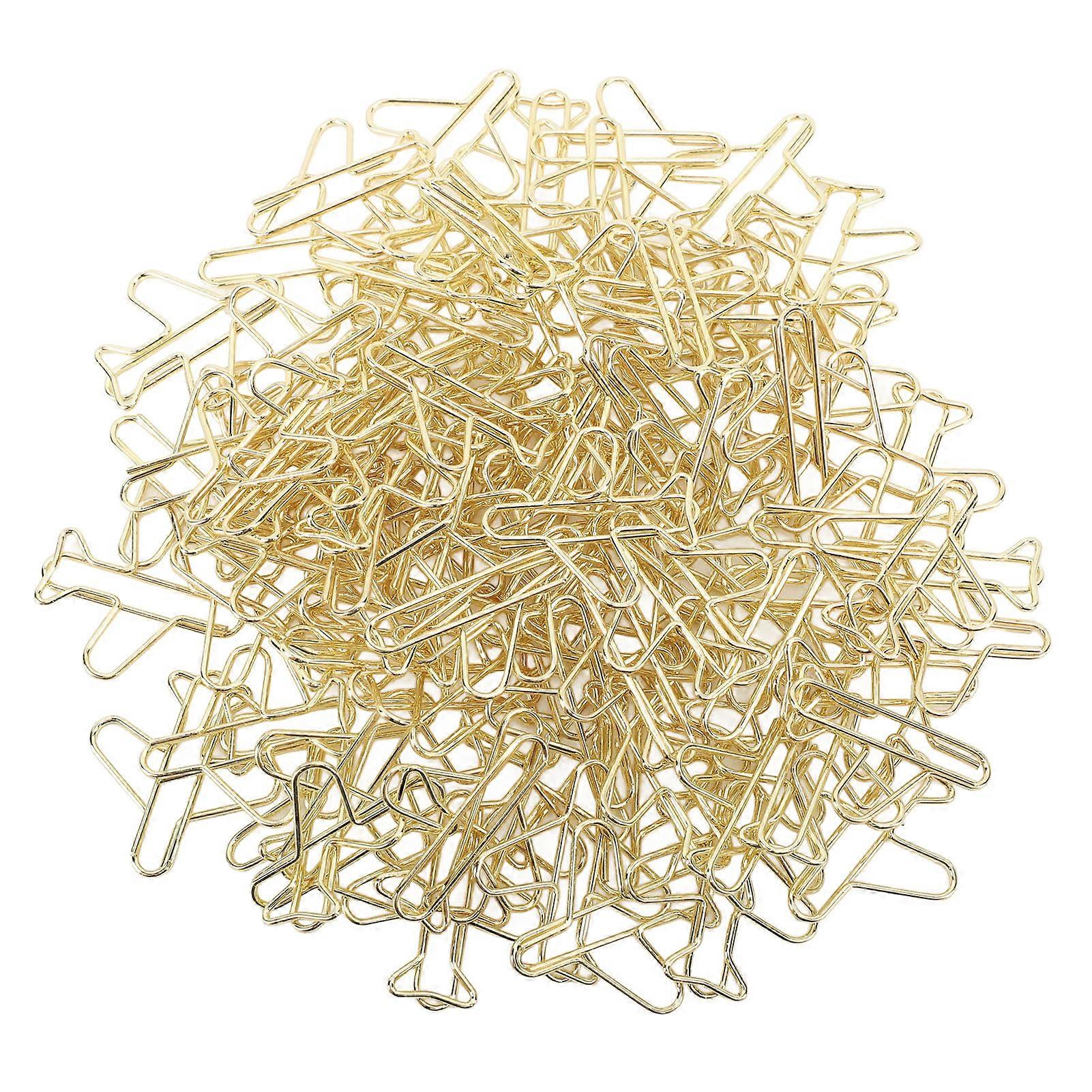 100Pcs Airplane Shaped Paper Clips Metal Lightweight Multipurpose Cute ...