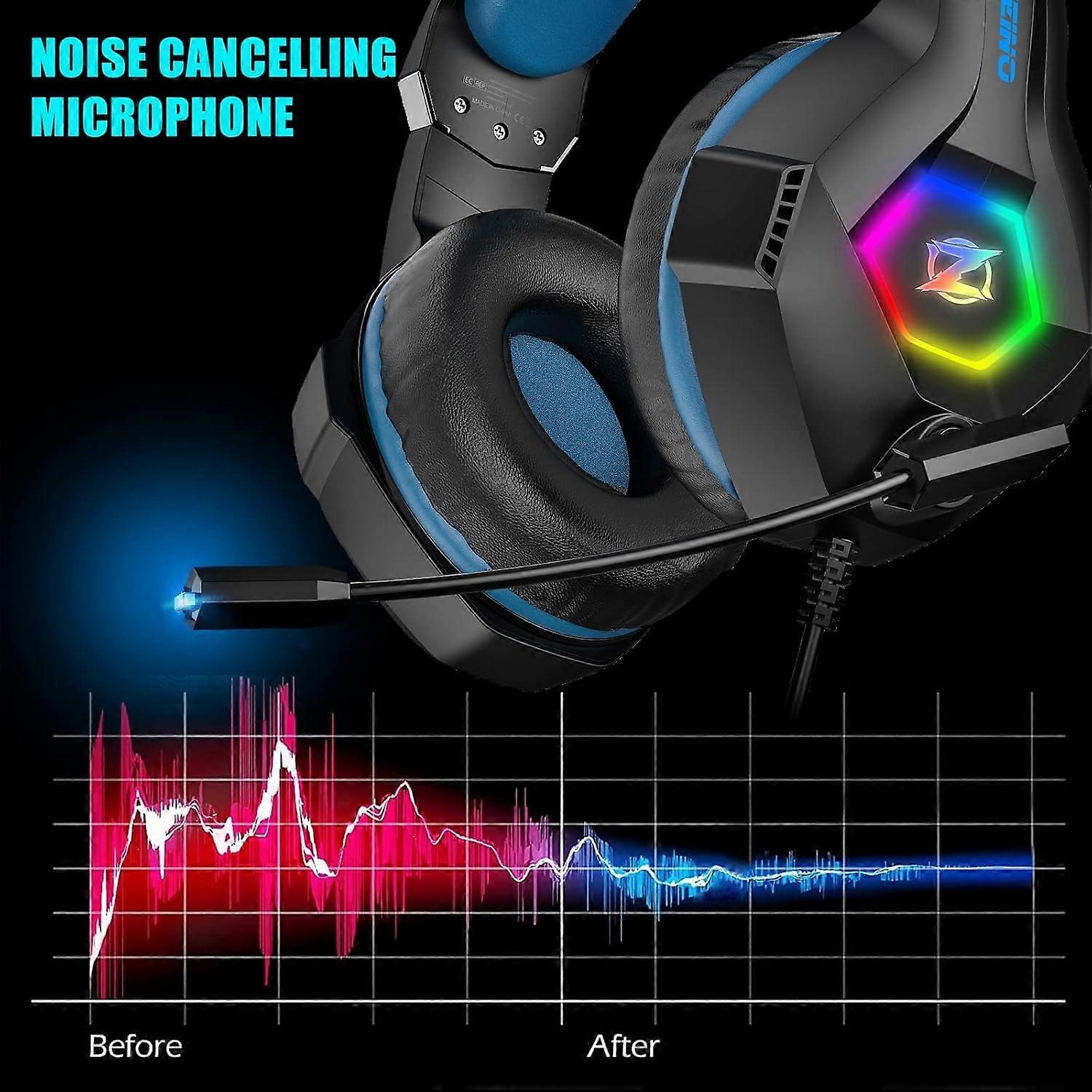 Gaming Headset PS5 PS4 Headset with 7.1 Surround Sound, Gaming ...