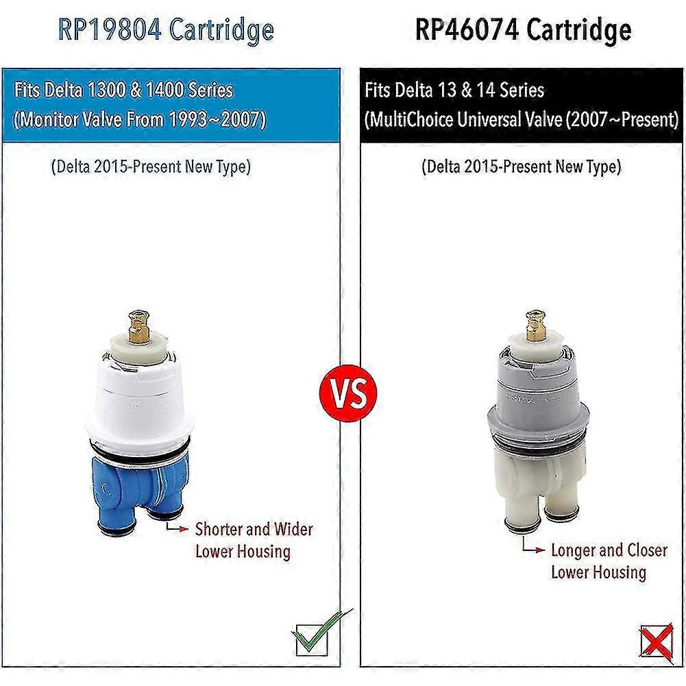 Rp19804 Cartridge Assembly For Delta 1300 1400 Tub/shower Valves ...