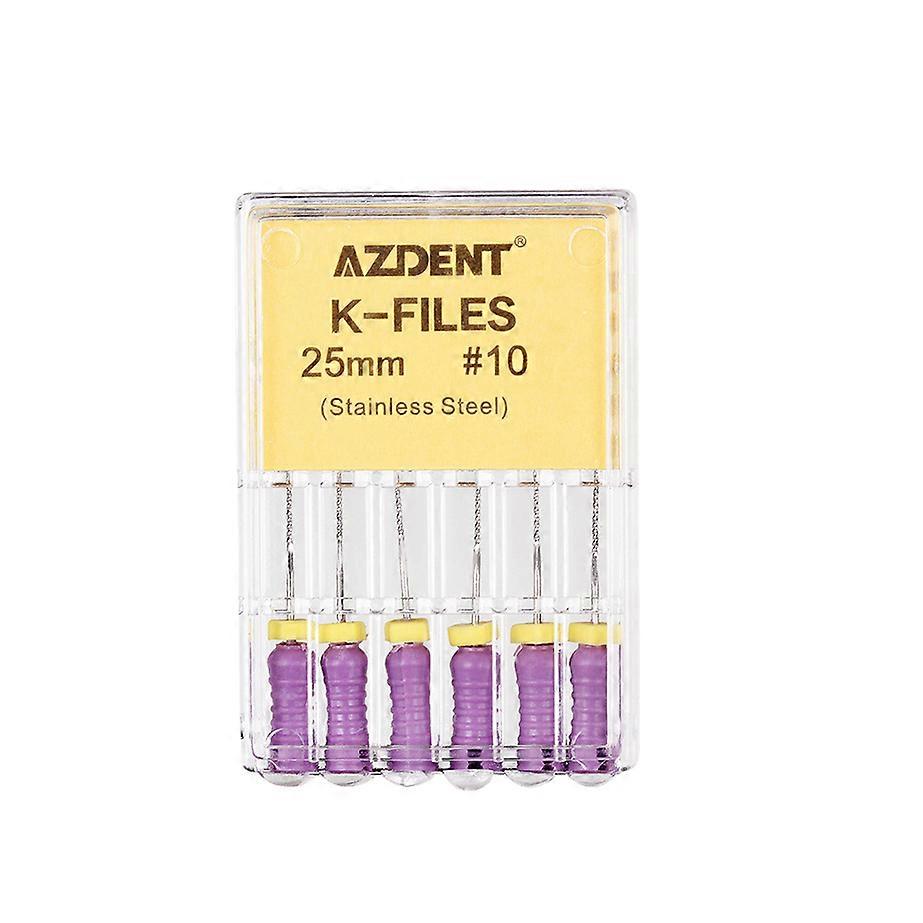 HaKeLai 6Pcs/Pack Dental Hand Use K-Files 21mm/25mm/31mm Stainless ...