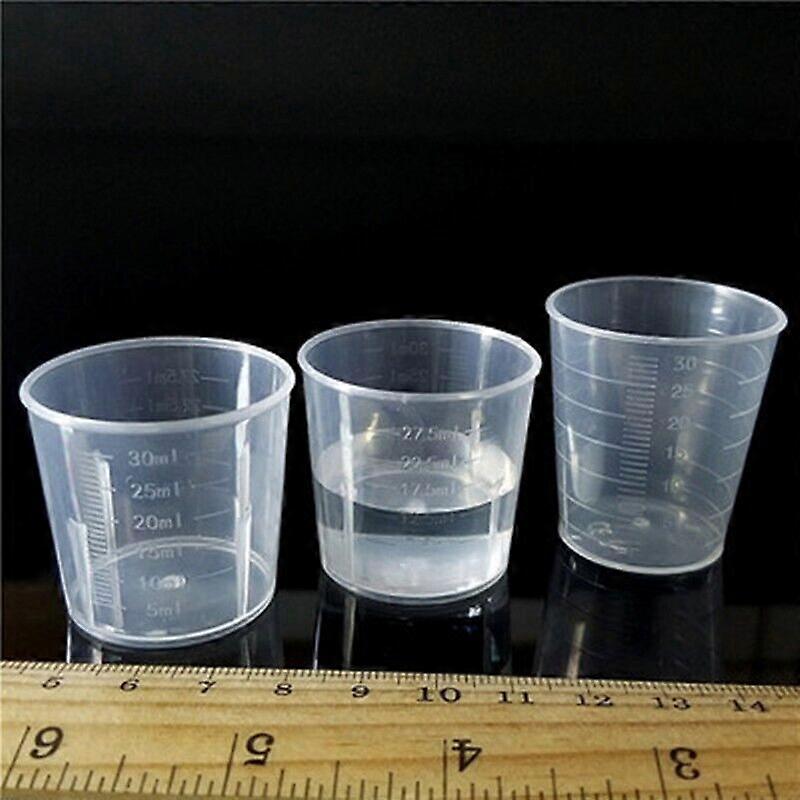 20x 15/30/50ml Plastics Measure Measuring Cups Dual Scales Cup ...