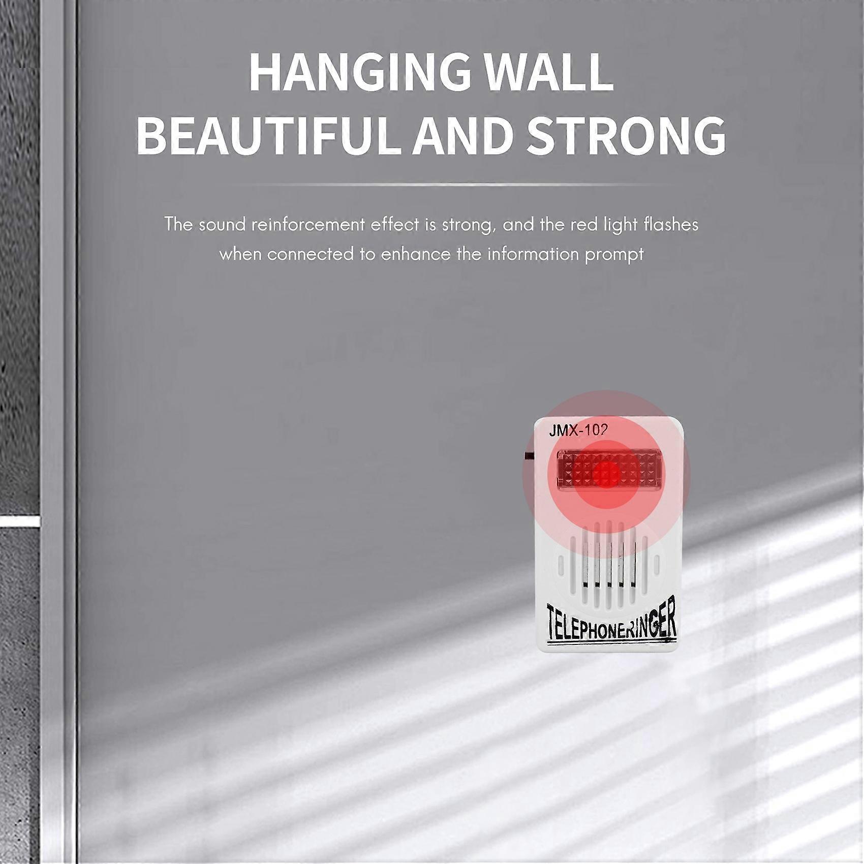 RJ11 Adapter Louder Telephone Ring Flash Amplifier Ringer for Landline ...