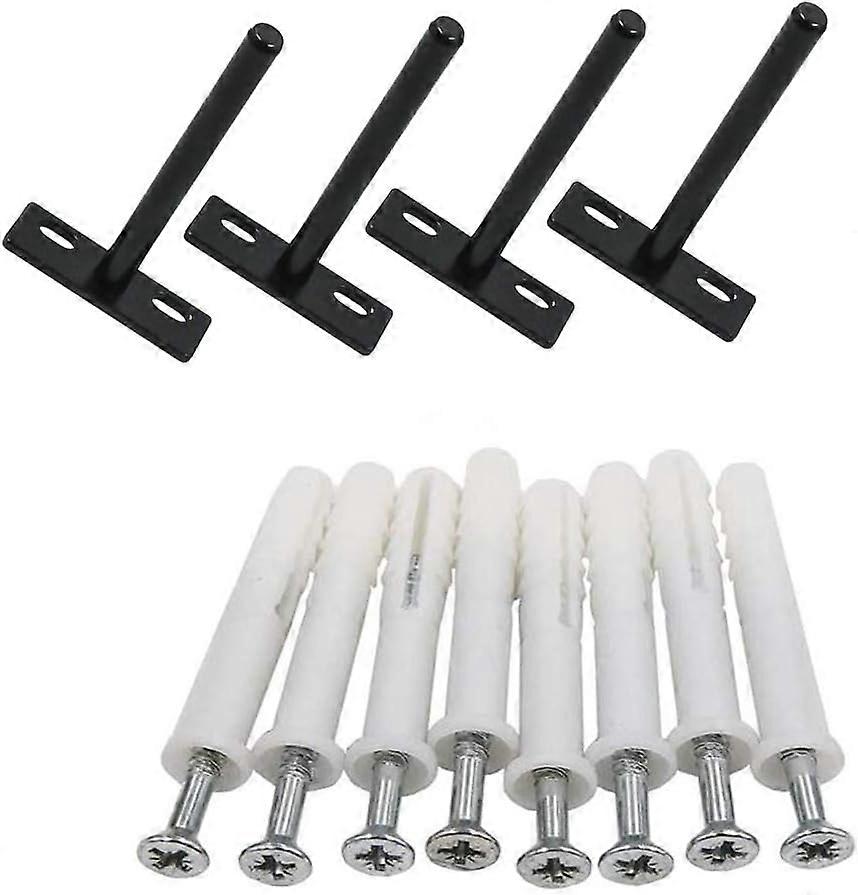 Invisible Floating Shelf Brackets - Set of 4, 10mm Wall Mount Hidden ...