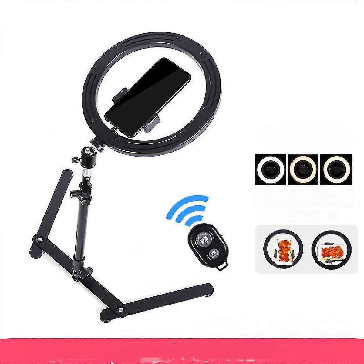 Overhead Frame + 26cm Ring Light + Robotic Arm + Mobile Phone Desktop ...