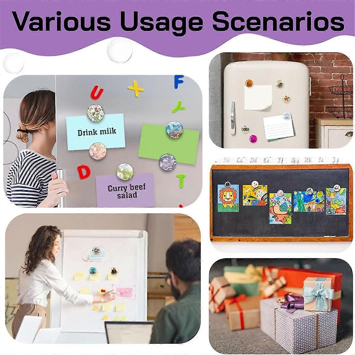 Fridge Glass Magnet Craft Set Includes Craft 1Inch Paper Punch Round ...