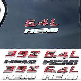3d Metal 392 6.4l Hemi Engine Logo Badge Emblem Car Stickers For Dodge ...