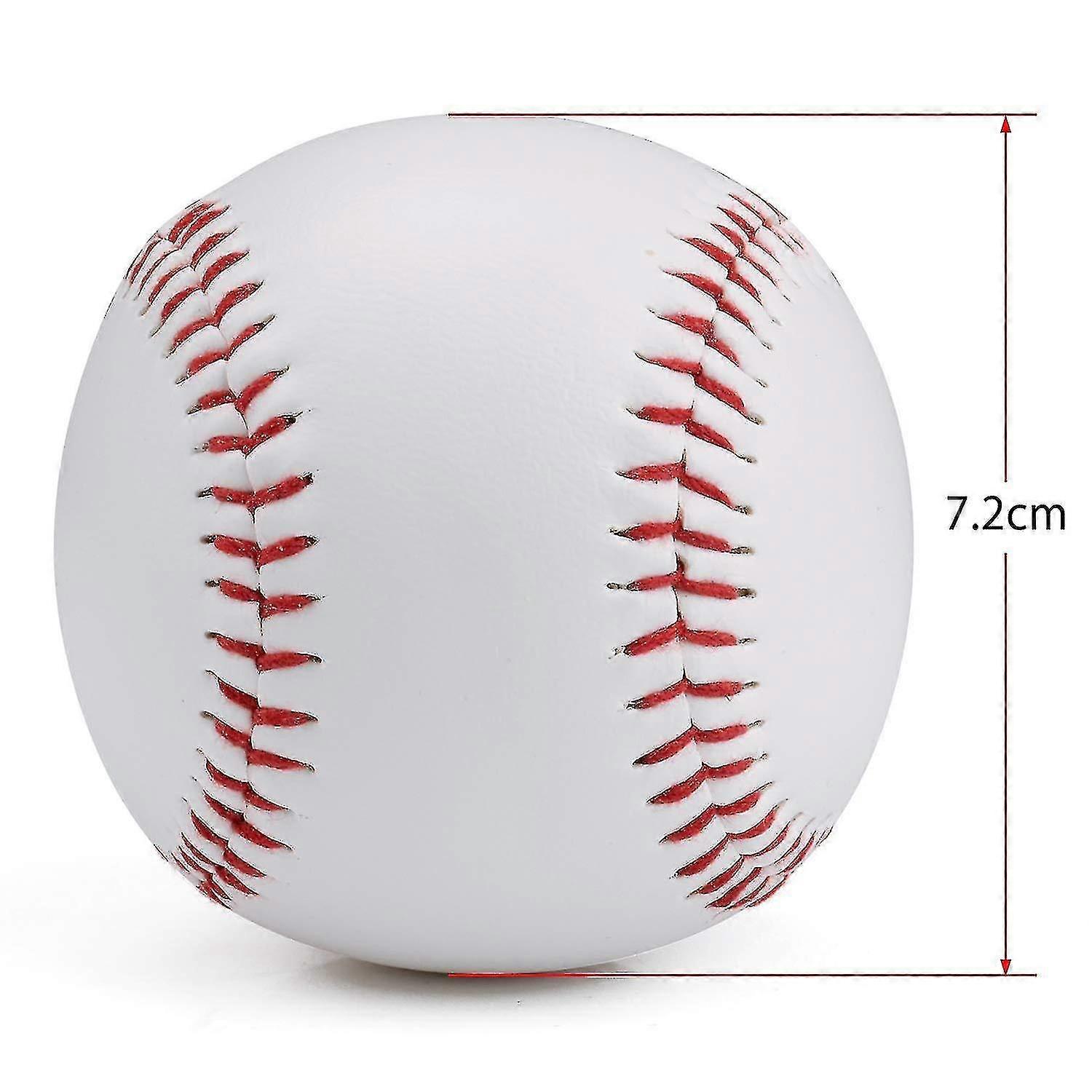 2pcs Professional Baseballs, Pvc Hand-stitched Soft Foam Baseballs For ...