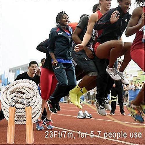 Skipping Rope, 16ft Long Jump Rope with Wooden Handle, Best Team Group ...