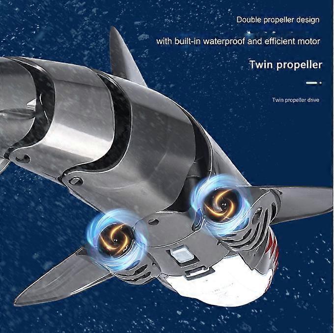 Remote control simulation shark, Canglong toys remote control whale ...