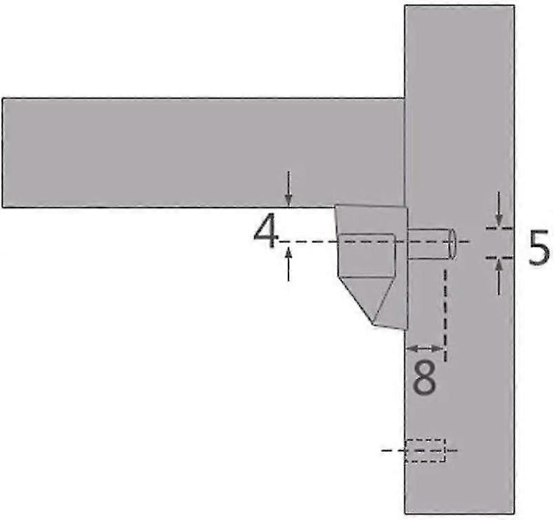 Shelf Support Pegs 5mm Kitchen Cupboard Shelf Pegs 60kg Load Clear ...