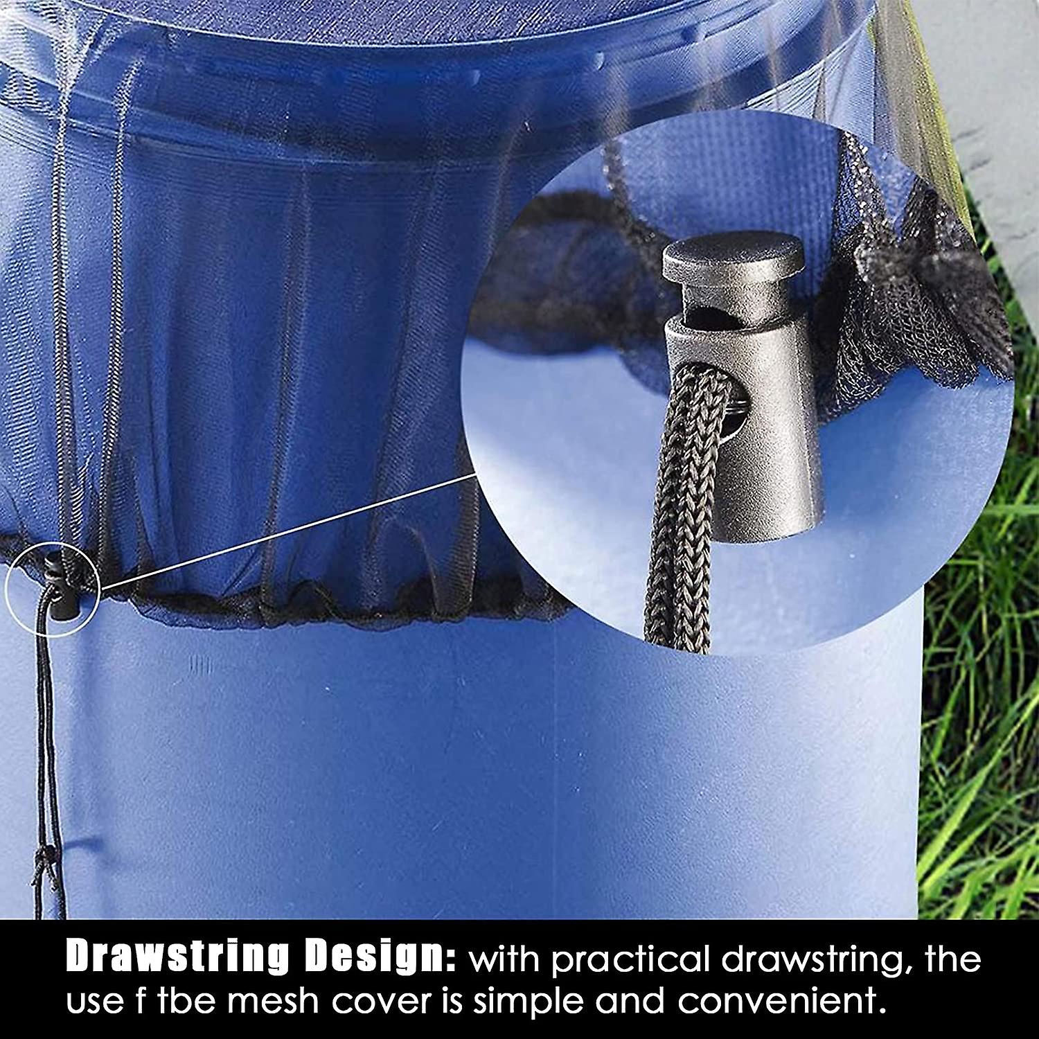 Rain Net Cover, Adjustable Rain Barrel Net, Keep Mosquitoes And Debris ...