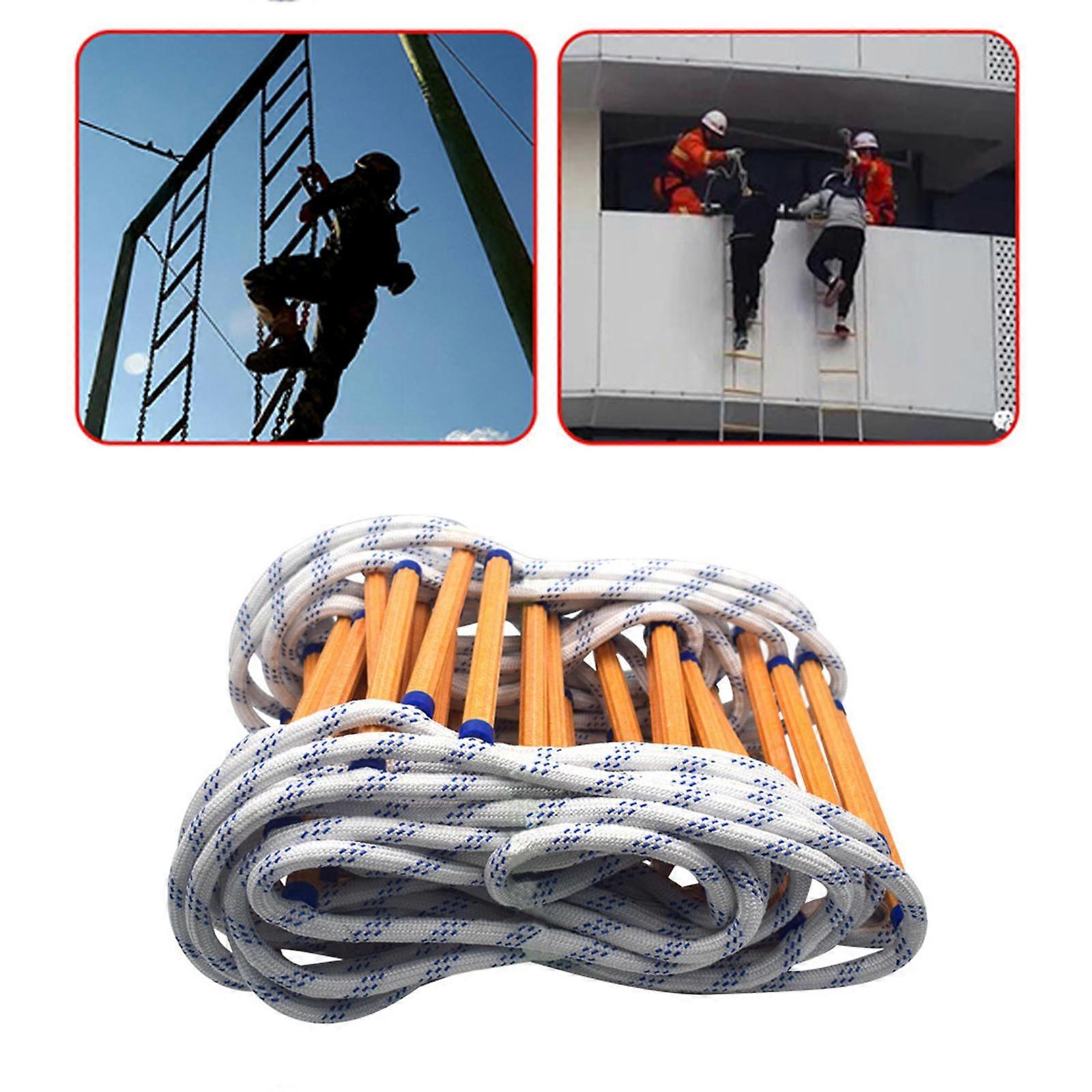 Emergency Fire Escape Ladder Safety Rope Fast to Deploy for Aerial Work ...