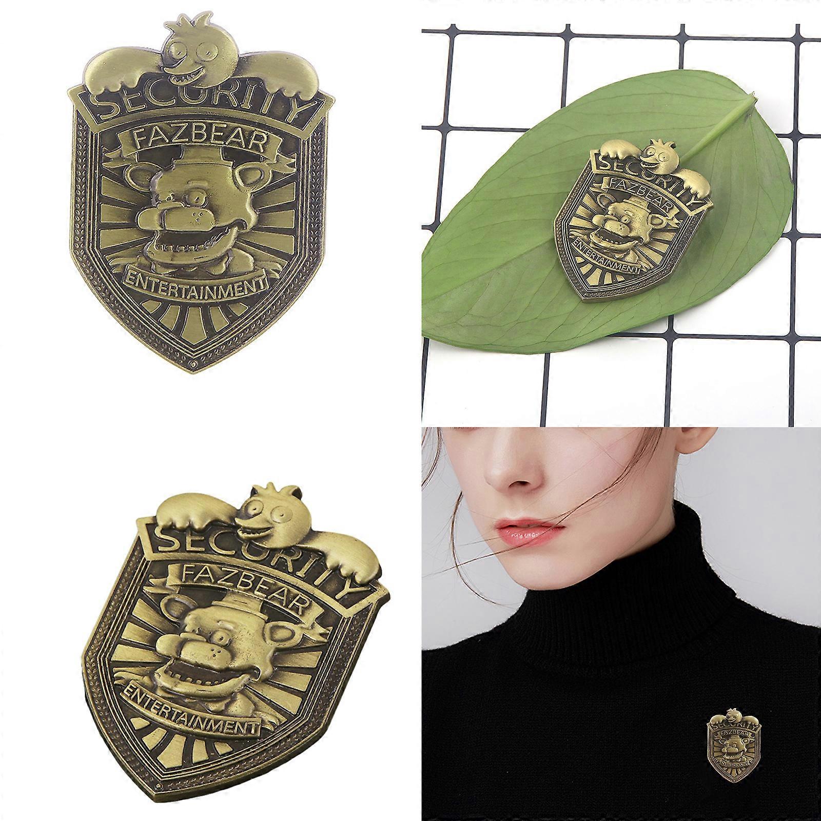 Freddys Fazbear Badge,Fnaf Security Badge Brooch Pin Five Nights At ...