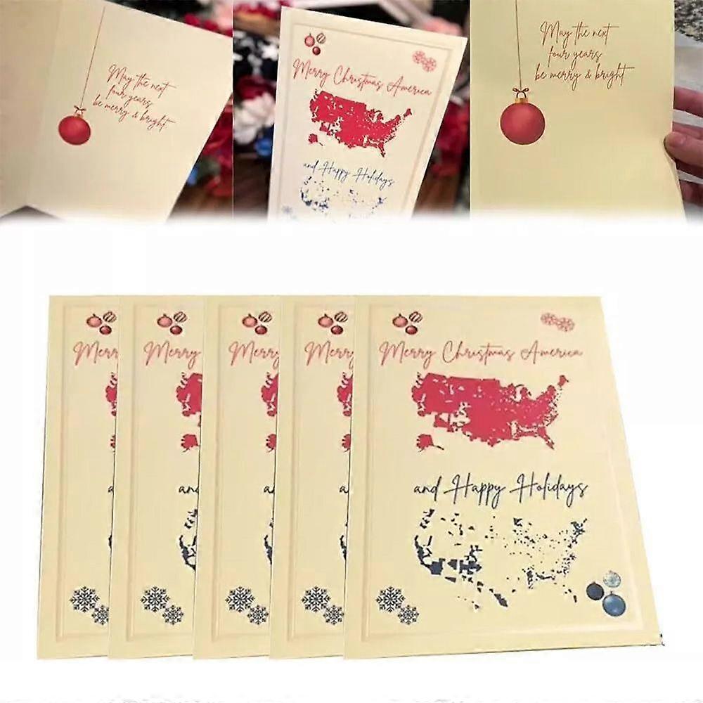 2024 Merry Christmas America Card, 2024 Presidential Election Map Cards ...