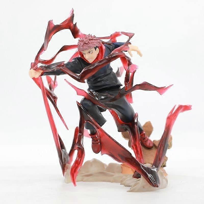 Yuji Itadori Figure Statue 19 cm Black Flash Effect PVC Collectible for ...