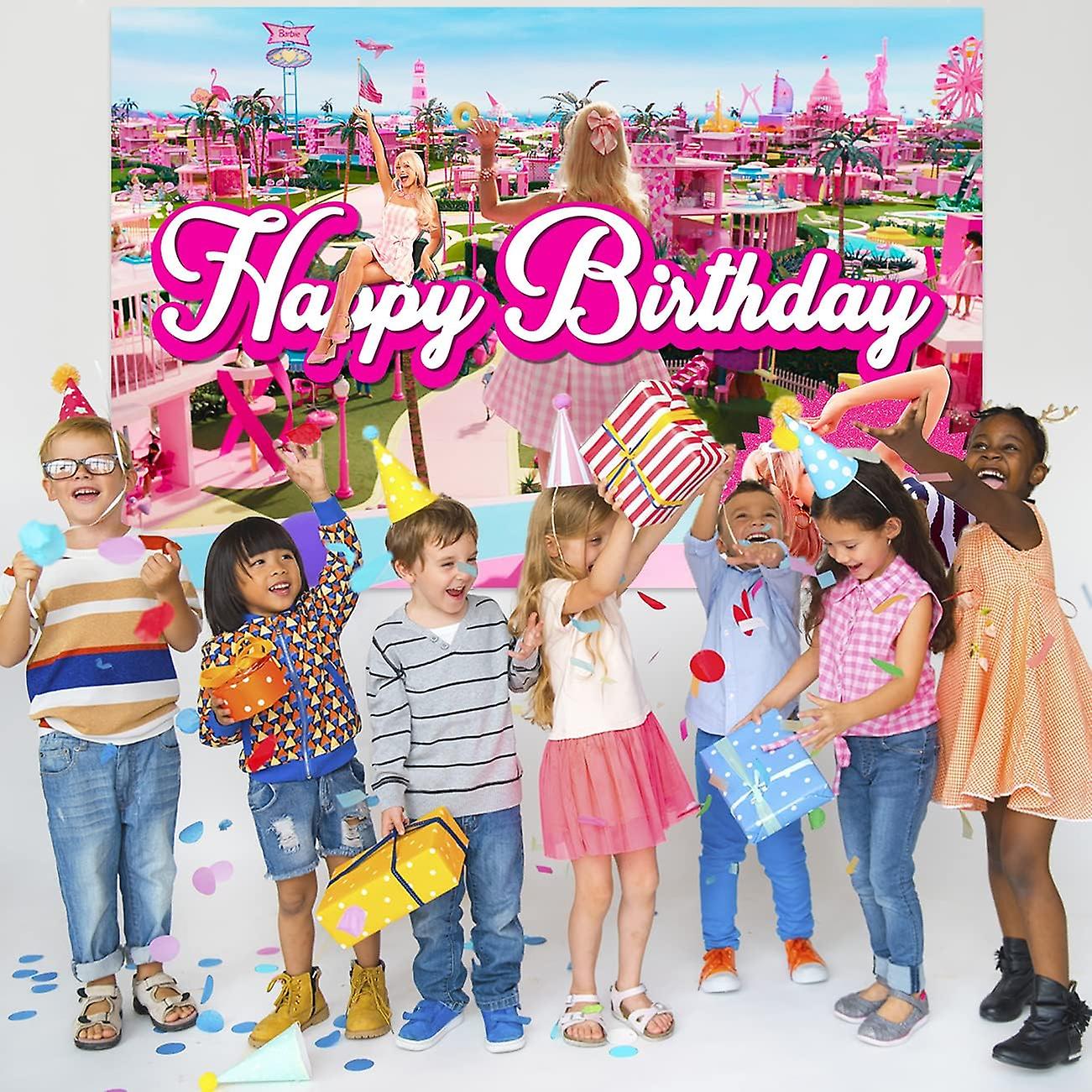 Birthday Decorations Cute Girls Birthday Banner 53ft Land Party ...