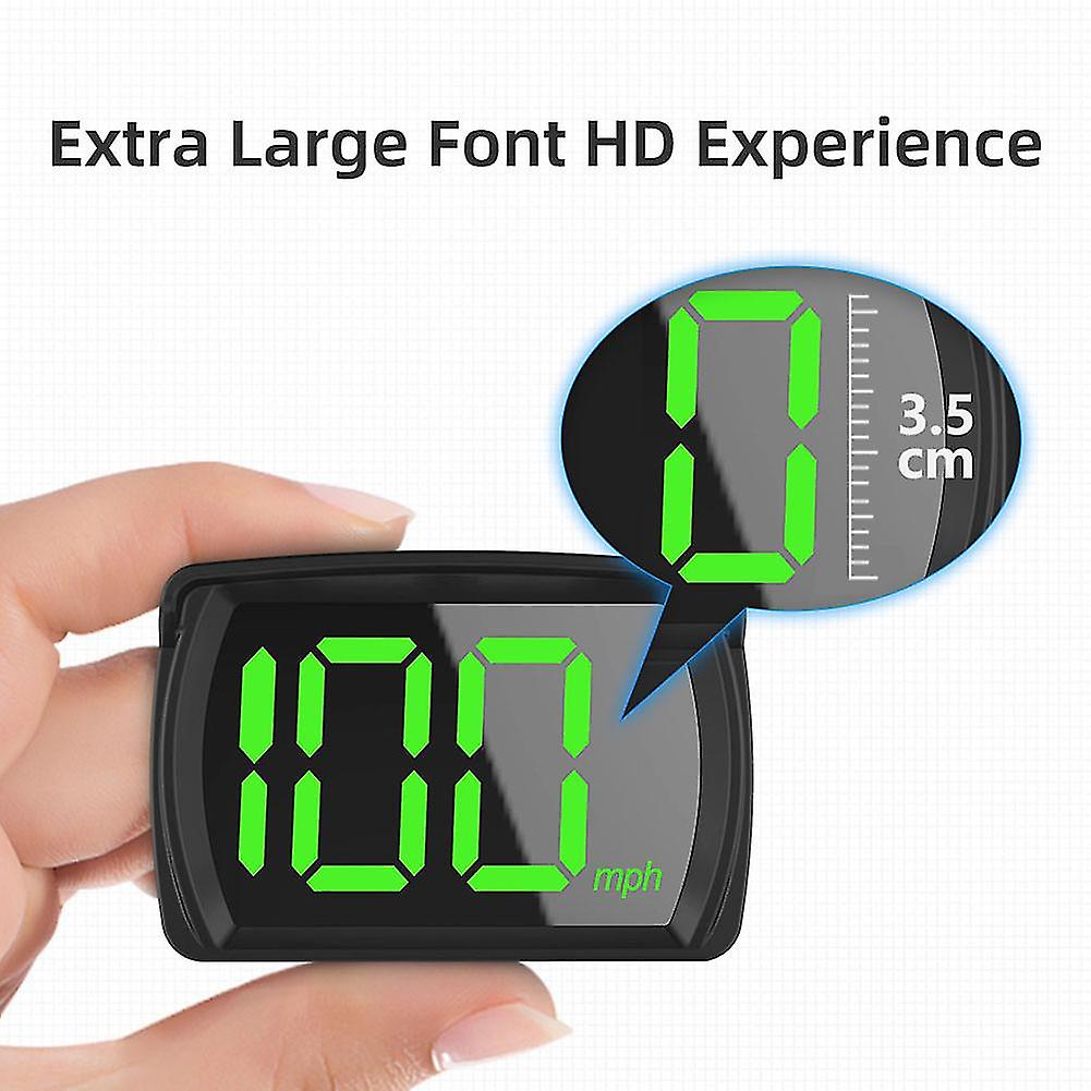 Car Digital GPS Speedo Speed MPH HUD Head Up Display Speedometer ...