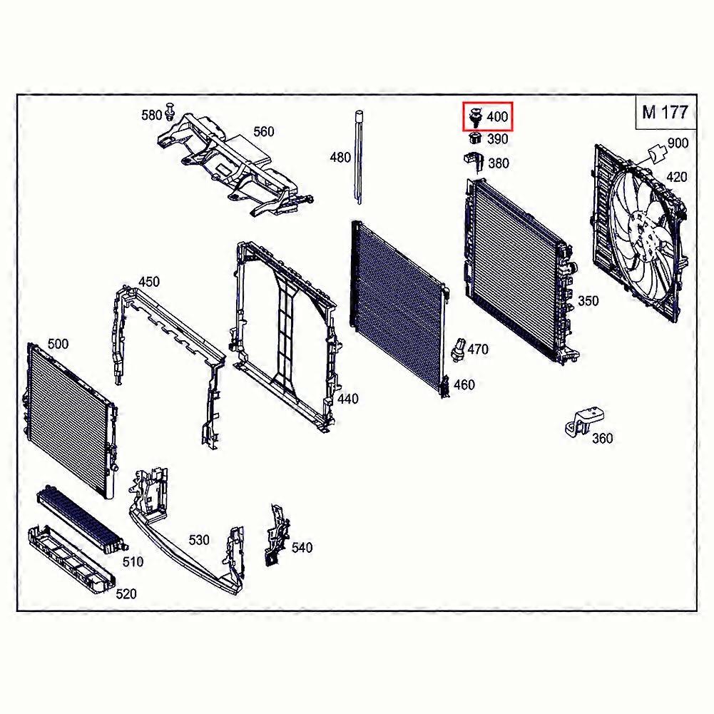 Upper Radiator Mount Pin 0009912595 Fit for Mercedes W204 W207 W211 ...