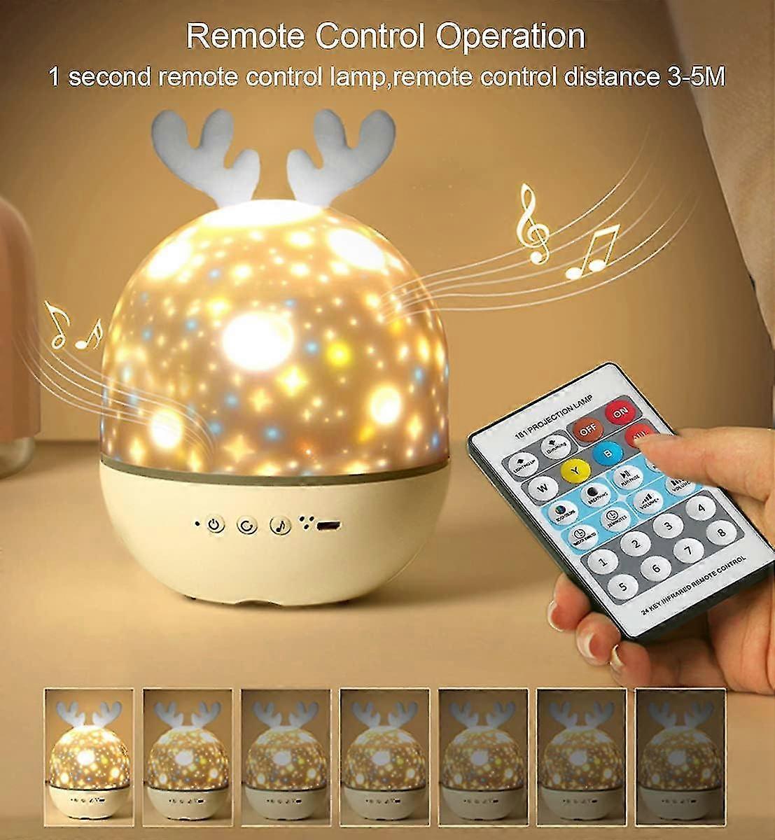 Baby Projector Night Light, LED Child Night Light Musical and Luminous ...