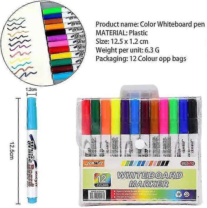 12-color Magic Pens For Kids, Invisible Ink Pen, Water Magic Colouring ...