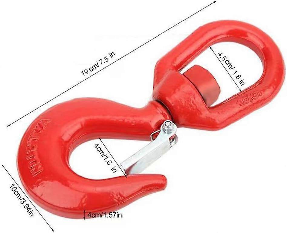 2Ton Swivel Lifting Hook with Latch Alloy Steel Industrial Grade Crane ...