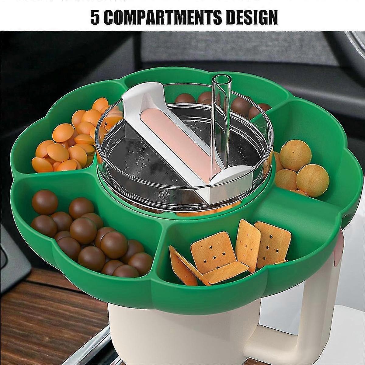 Snack Bowl With Handle, Reusable Snack Tray Cup Accessories Fits For ...