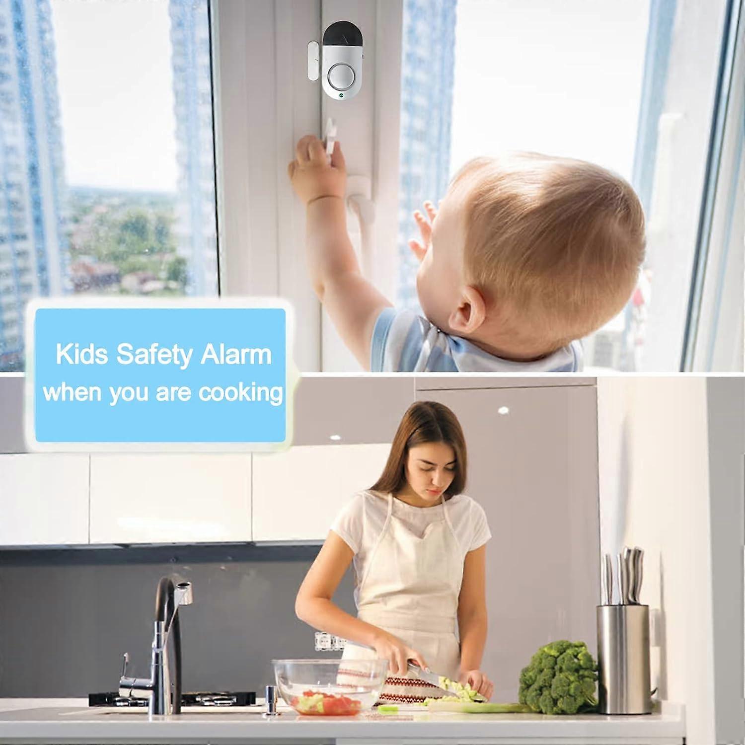 Window Alarm Sensors, Door Alarms for Home Security,120 DB Pool Door ...