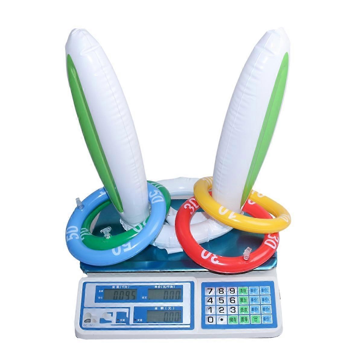 Inflatable Bunny Ear Ring, Easter Rabbit Ears Hat with Rings Toss Game ...