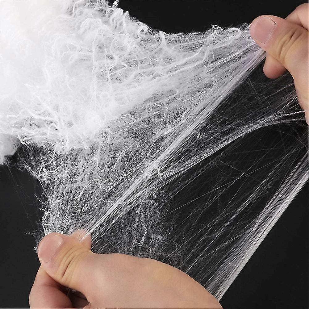 1200 sqft Spider Webs Halloween Decorations, Super Stretch Spider Web ...